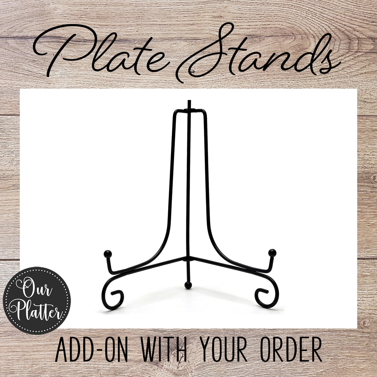 Metal Plate Stand – Our Platter