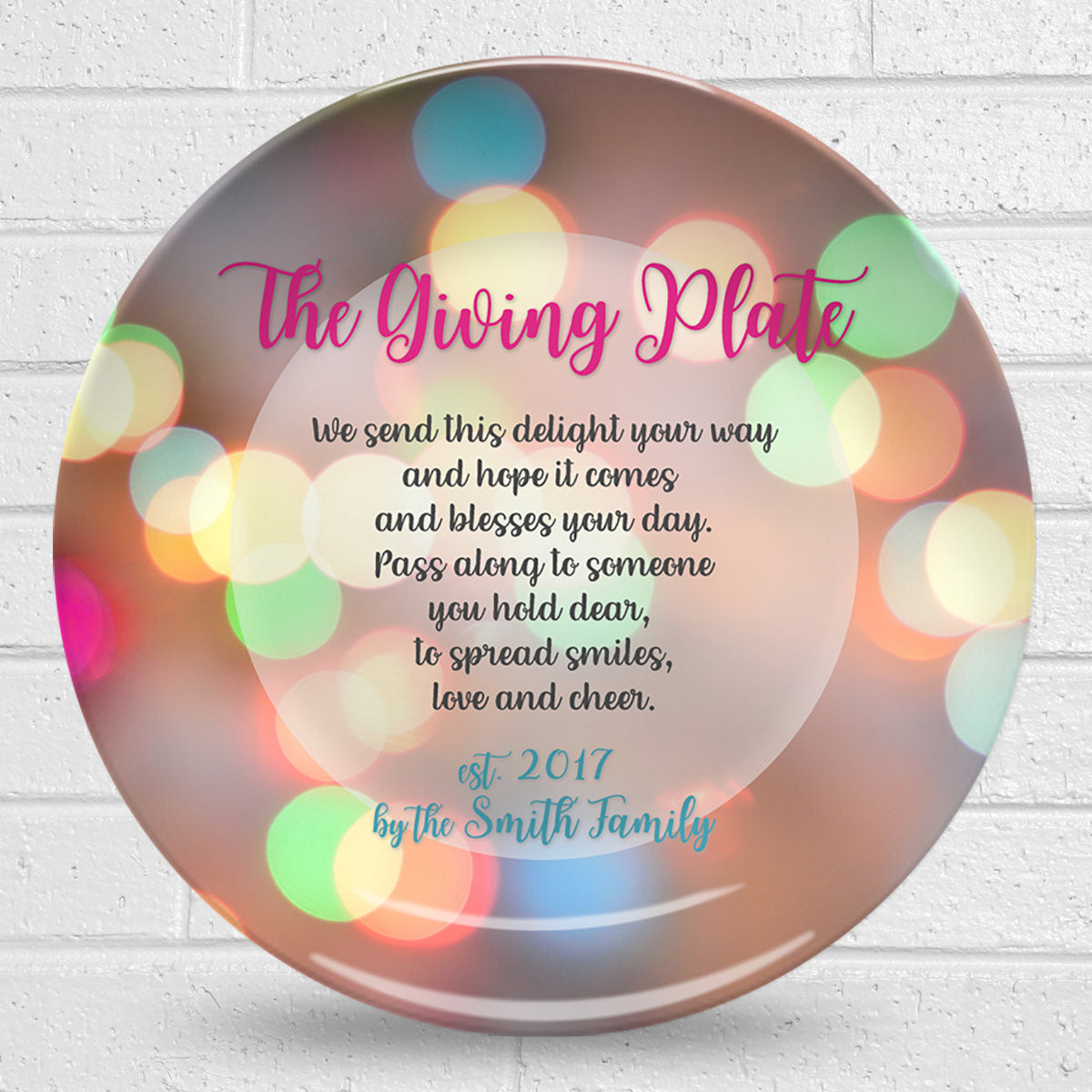 Giving Plate – Circles Design – Our Platter