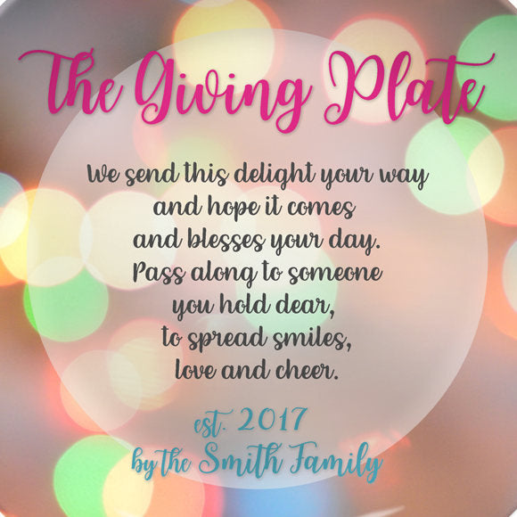 Giving Plate – Circles Design – Our Platter