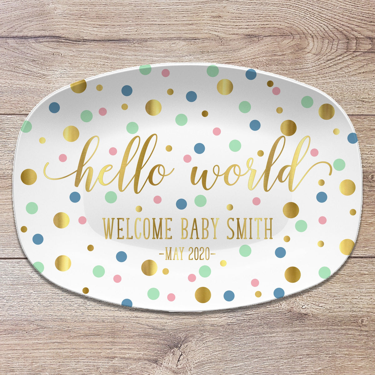 Baby Shower Personalized Platter – Our Platter