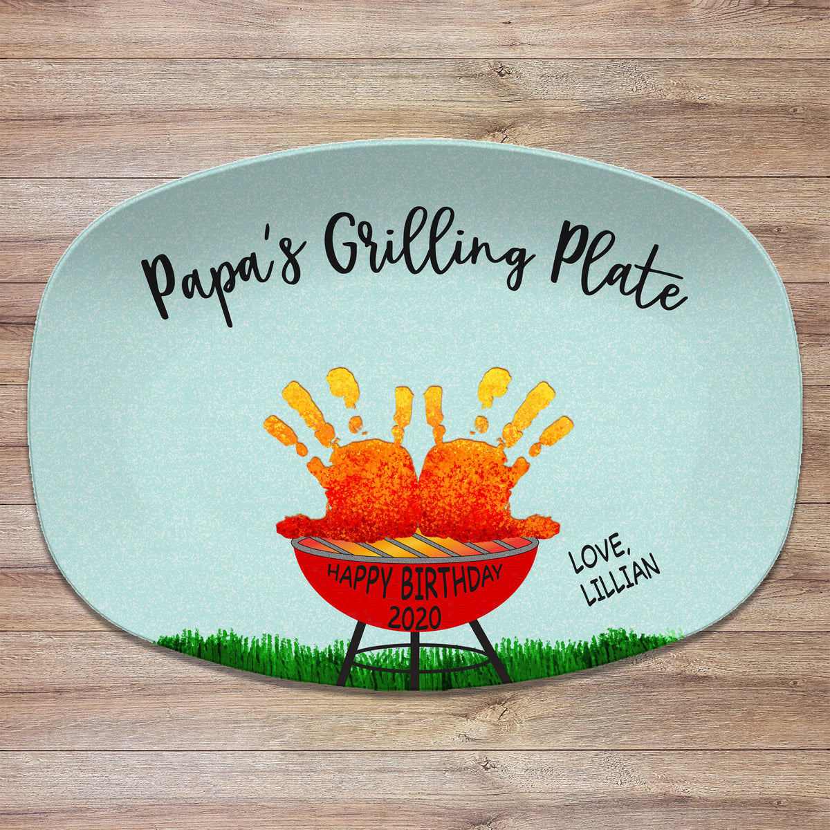 Handprint Custom BBQ Grilling Plate – Our Platter