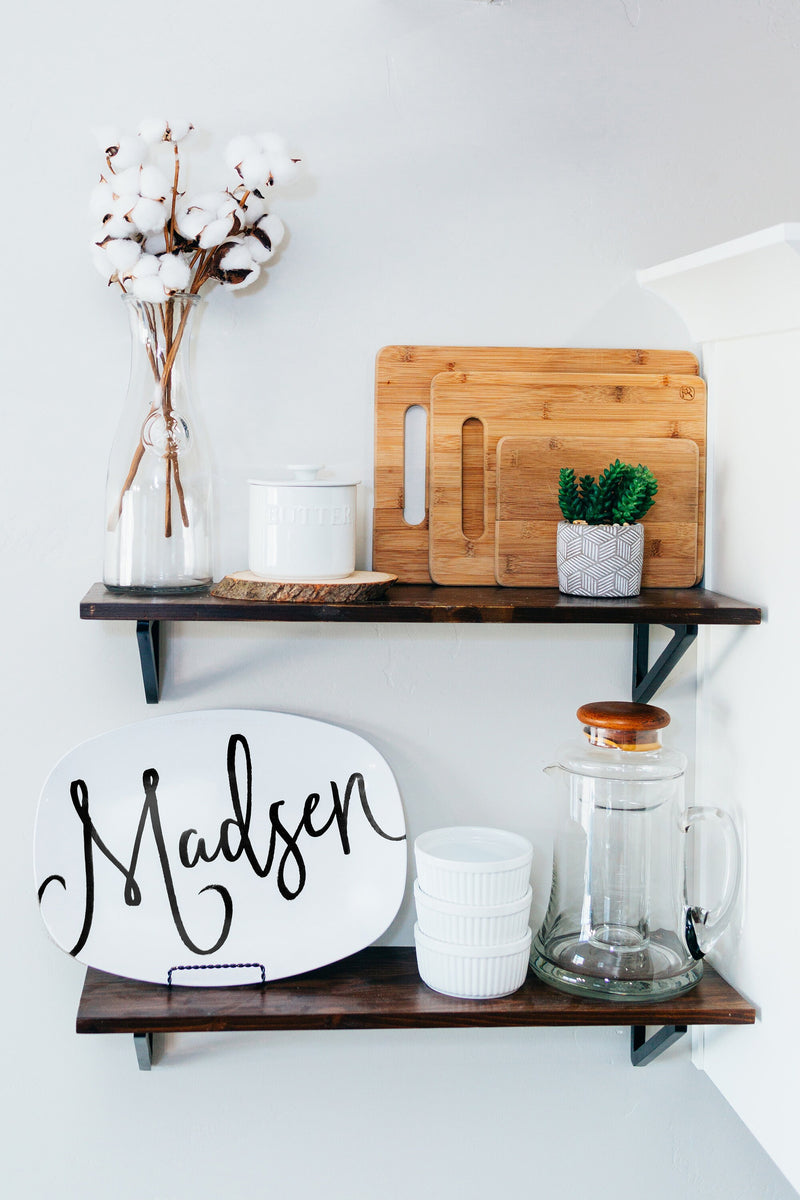 Large Script Personalized Platter – Our Platter