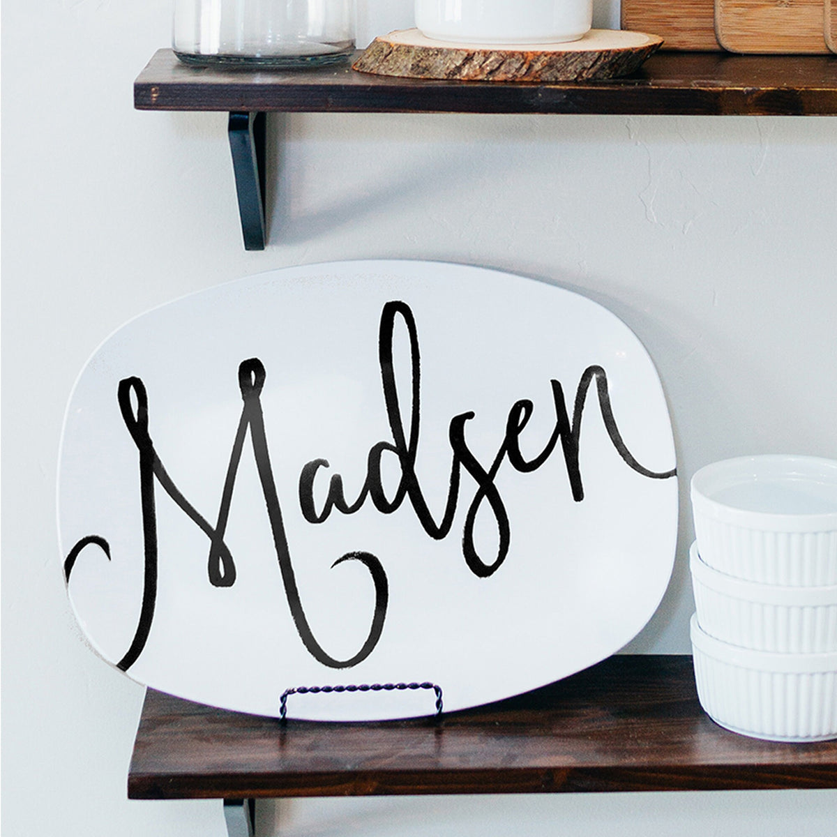 Large Script Personalized Platter – Our Platter