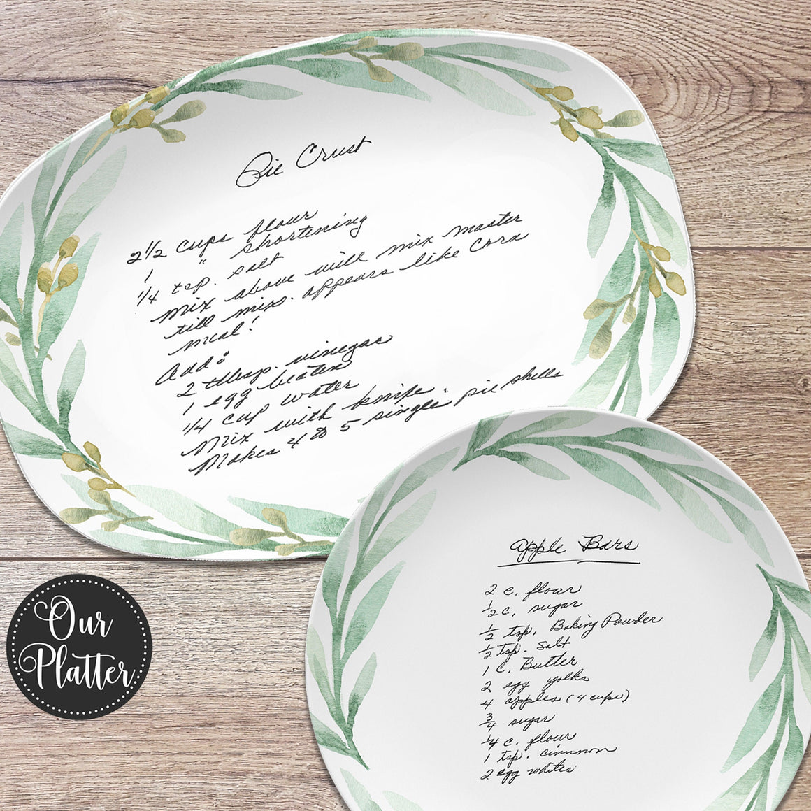 Our Platter - Personalized Plates