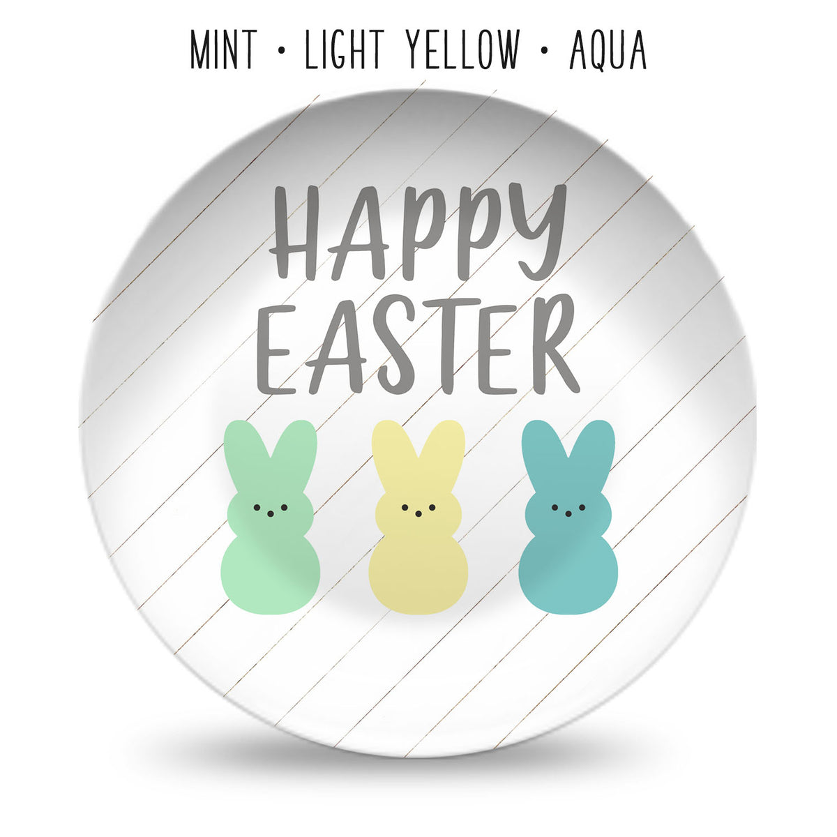 Easter Bunny Personalized Plates – Our Platter